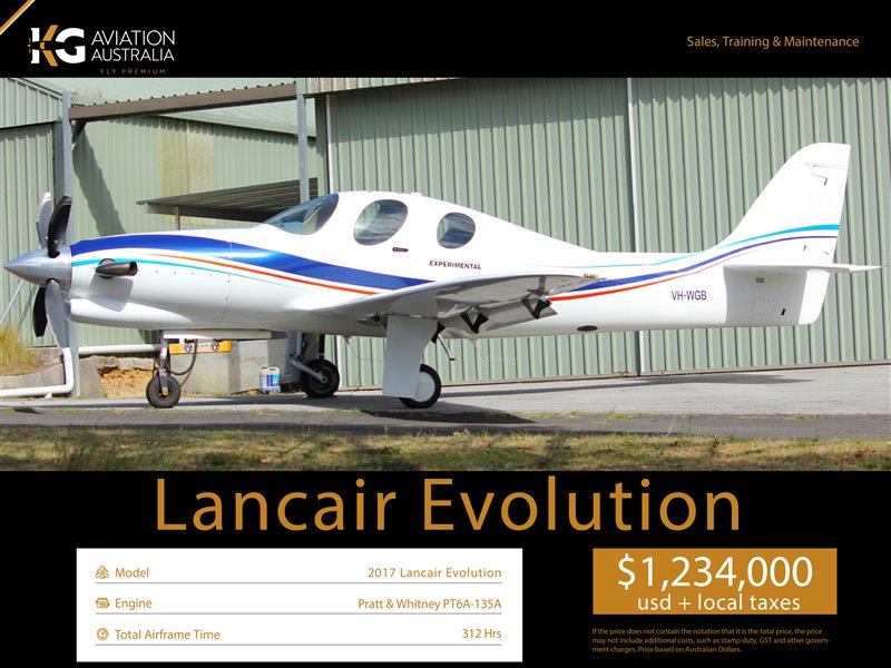 2017 Lancair Evolution Turbine | Aircraft Listing | Plane Sales USA