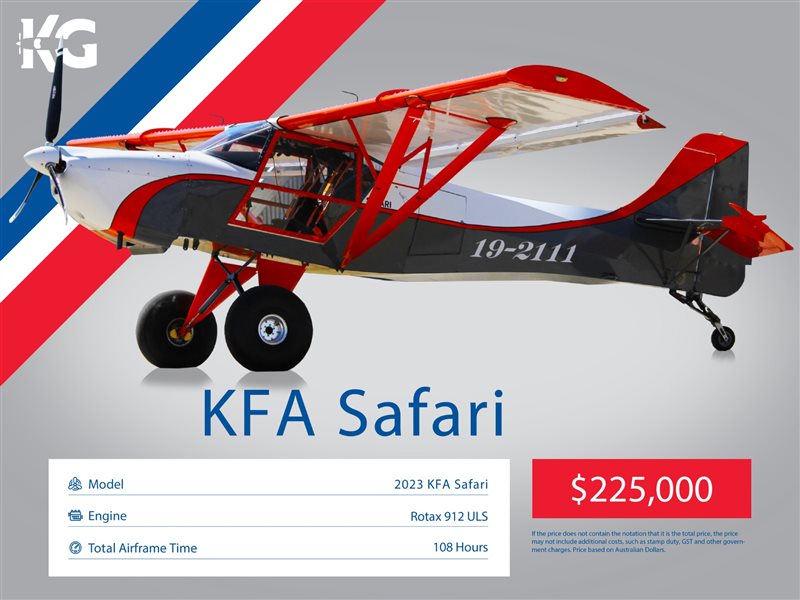 2023 KFA Safari Aircraft | Aircraft Listing | Plane Sales Australia
