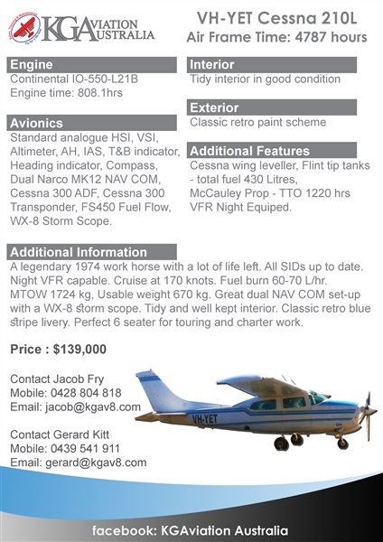 Fuel Burn Cessna 195