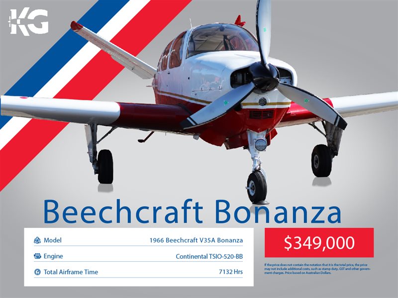 1966 Beechcraft Bonanza B35 Aircraft | Aircraft Listing | Plane Sales ...