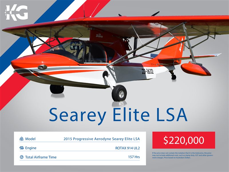 2015 Searey Elite LSA Aircraft | Aircraft Listing | Plane Sales Australia