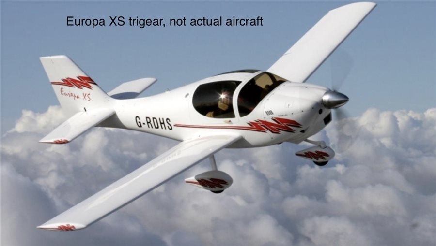 2020 Europa XS Tri-gear project with additional motor glider wings ...