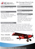 2017 Zlin Savage Shock Cub Aircraft | Aircraft Listing | Plane Sales ...