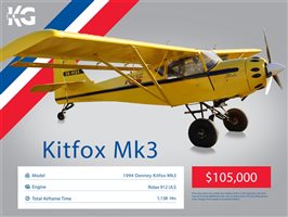 1994 Kitfox MK III Aircraft | Aircraft Listing | Plane Sales Australia