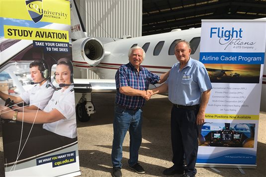 The sky is the limit with CQUni and Flight Options